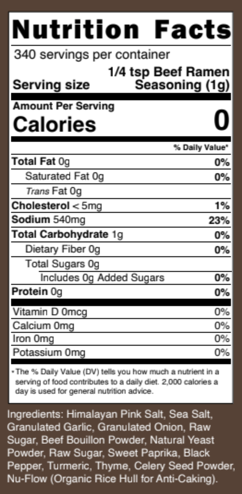 Beef Ramen Seasoning – Clean Monday Meals